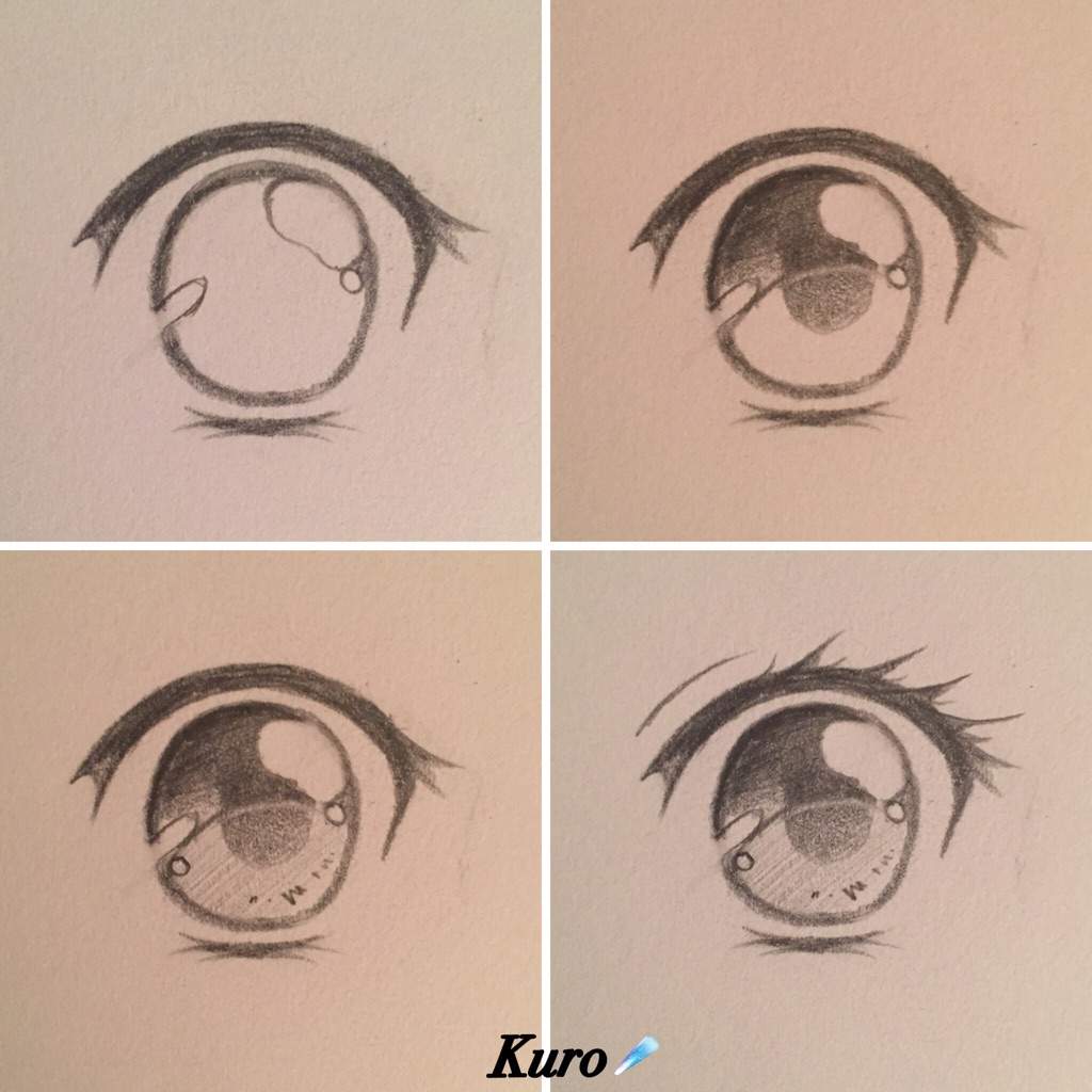 Anime Eyes Drawing Easy Step By Step Manga Slanted Eyelid Optional 