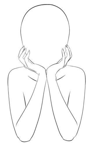Female Half Body Pose 001 Anime Amino