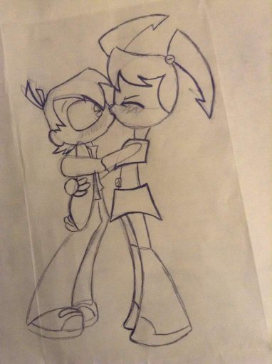 Jenny Kissing Sheldon Teenage Robot Fandom Amino