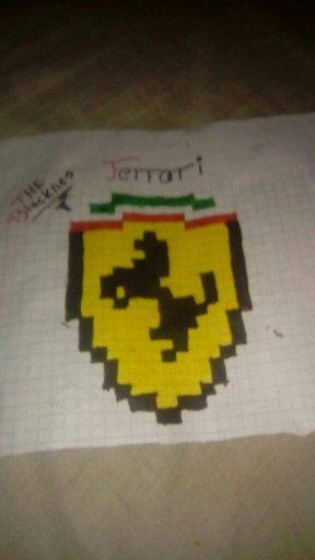 Mi Pixel Art De El Engomado De Ferrari Todo Deforme Rezero •amino• Amino