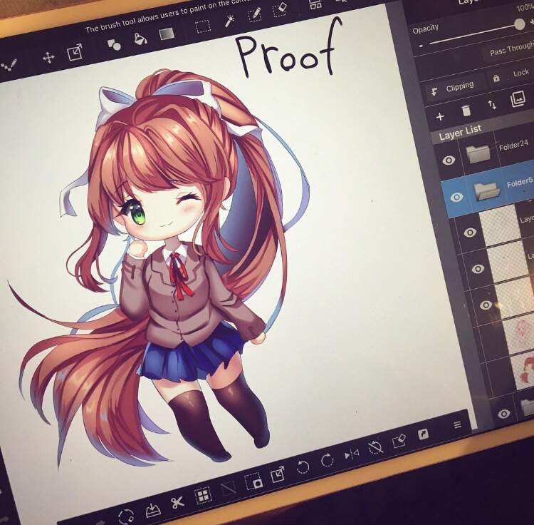 Thicc Monika Wip Proof Doki Doki Literature Club Amino