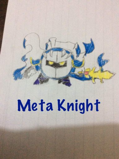 Mi Dibujo De Meta Knight •kirby Amino• Amino