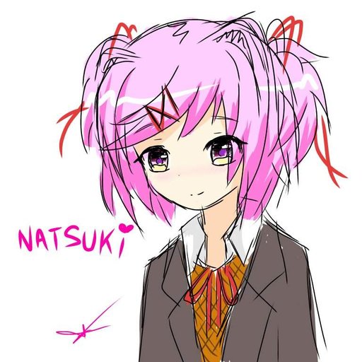 First Attempt On Drawing Natsuki Xd Doki Doki Literature Club Amino