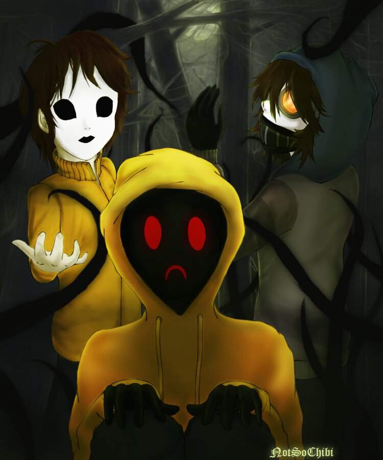 C Art Masky Hoodie And Ticci Toby