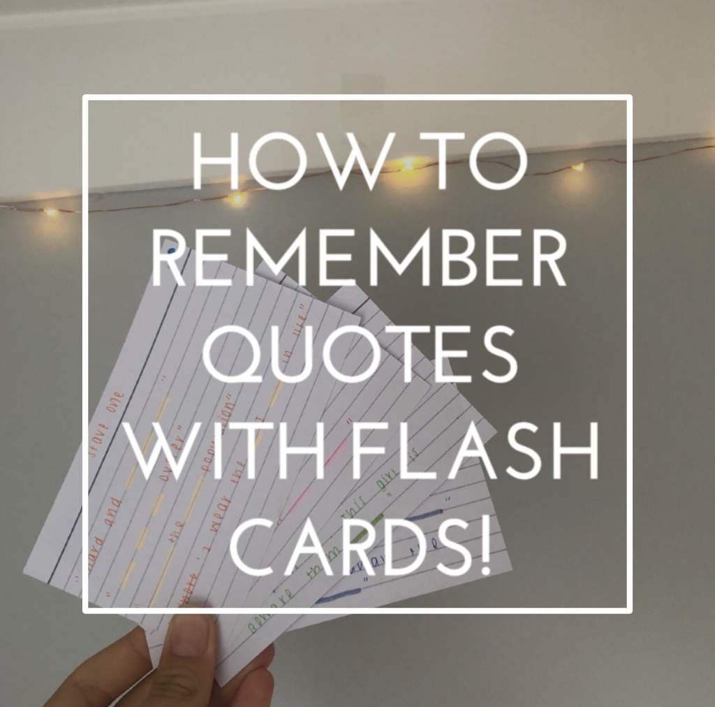 How To Remember Quotes Using Flashcards Studying Amino Amino How To Remember Quotes Using Flashcards Studying Amino Amino