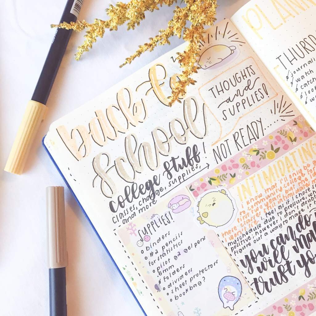 Back To School Bullet Journal Amino