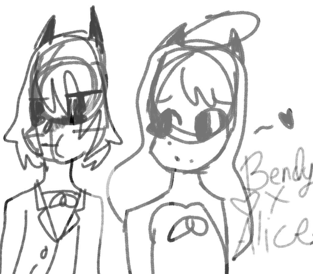 Bendy X Alice Quick Sketch Bendy And The Ink Machine Amino