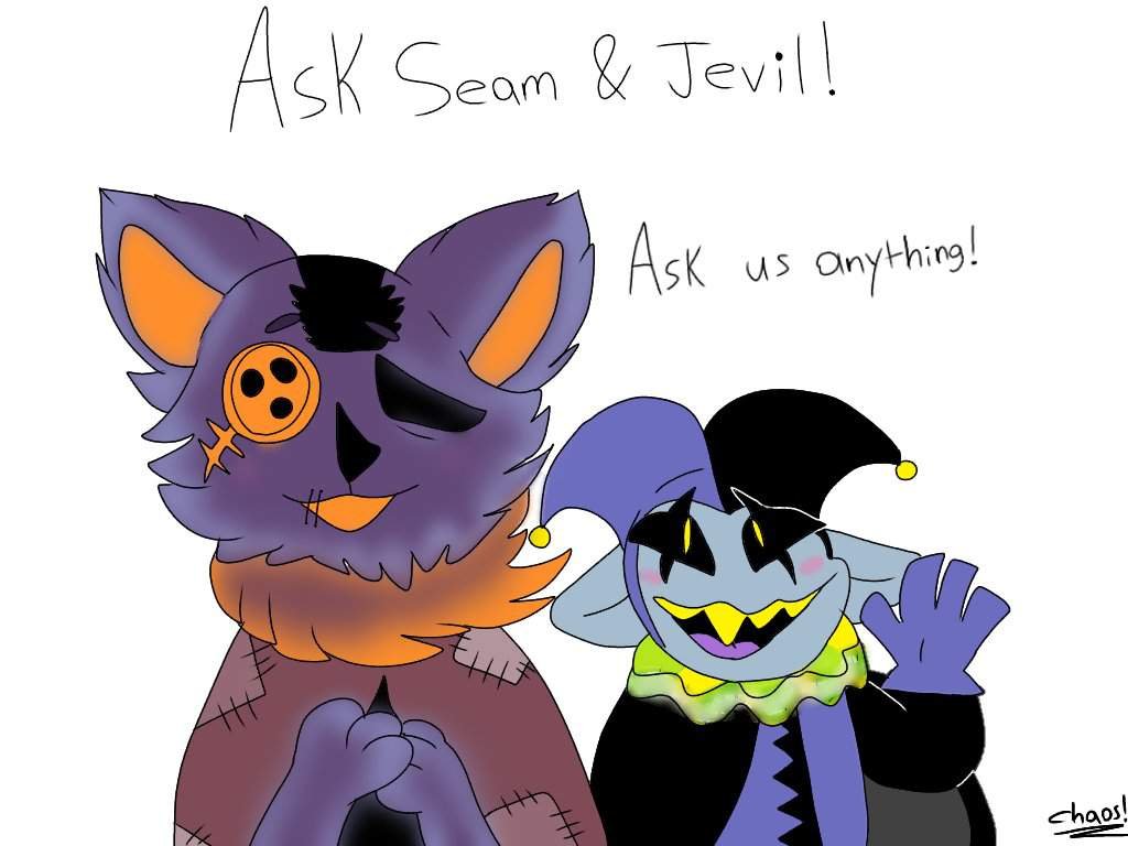Ask Seam And Jevil Deltarune Amino