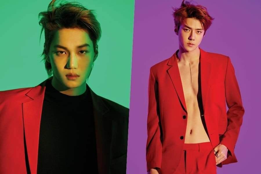 Exo Unveils Striking Photos Of Kai And Sehun For Love Shot Exo Ls Amino