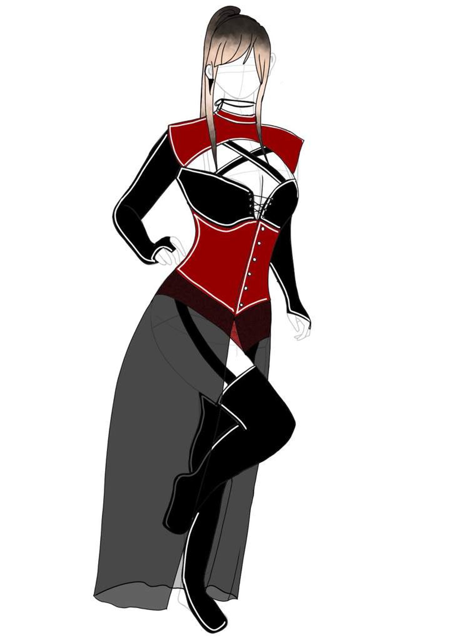Corset Dress Drawing Art Amino