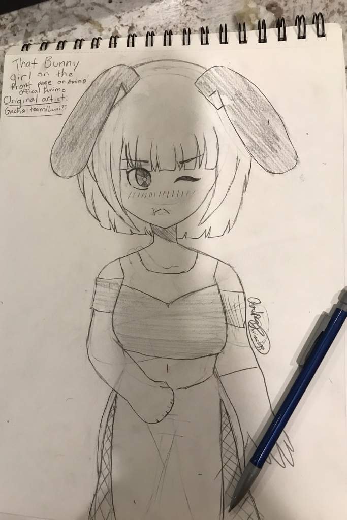 That Blue Bunny Girl On The Official Lunime Amino Page Lunimeamino Amino