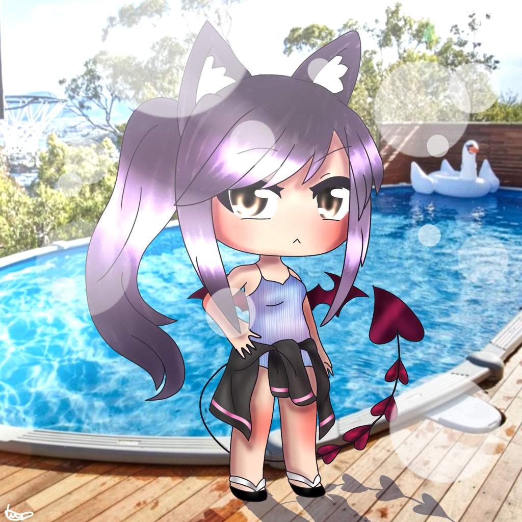 In A Swim Suit Oc Challange Day 2 Gacha Life Amino
