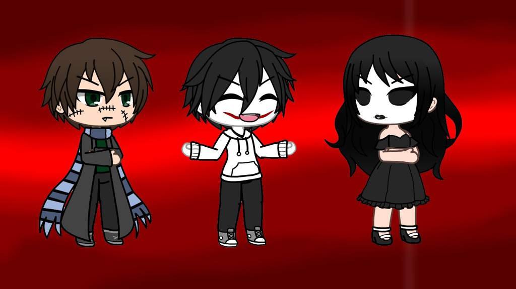 Homicidal Liu Jeff The Killer And Jane The Killer Gacha Life Ijustwannahavefun Amino