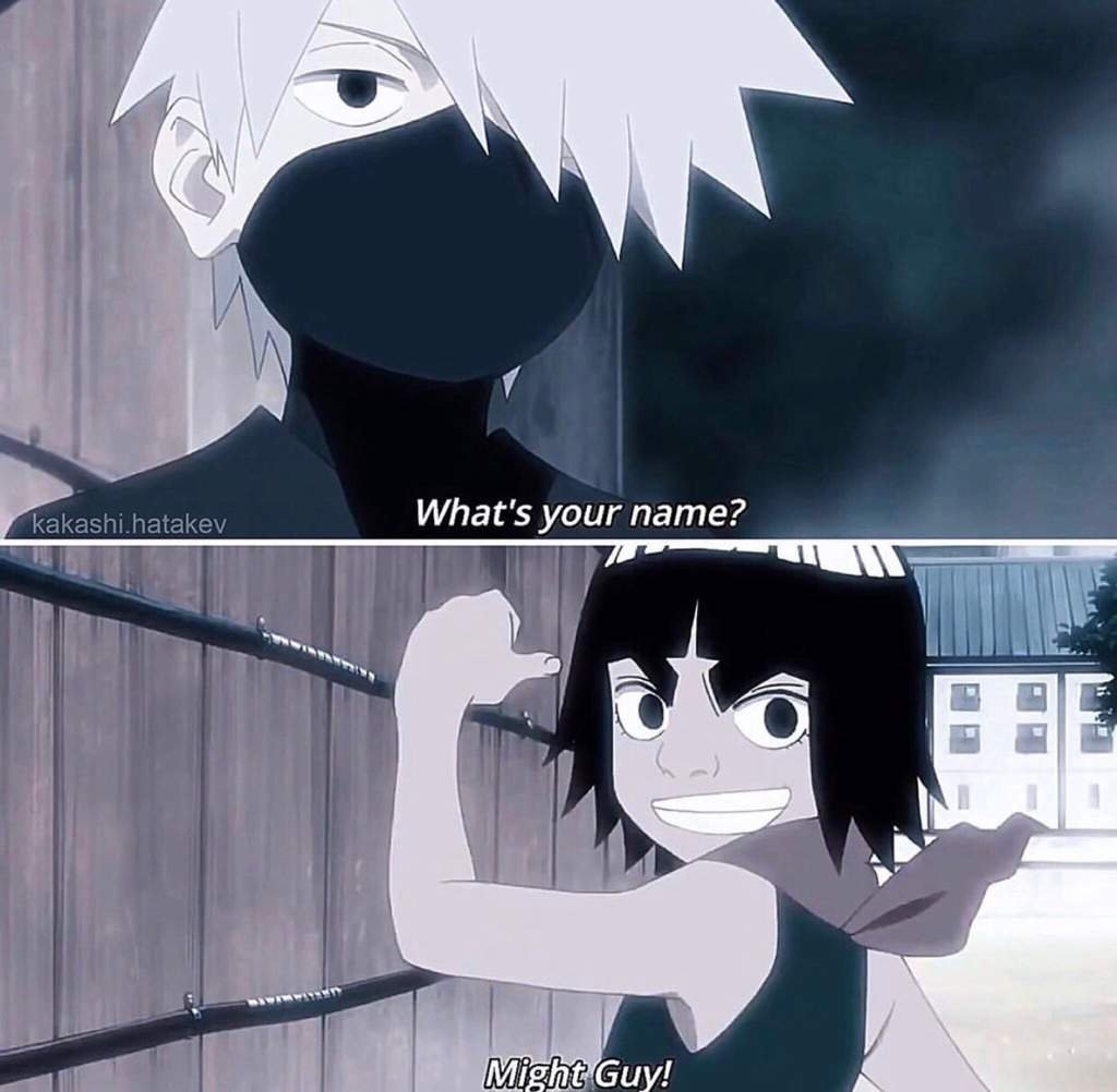 Might Guy And Kakashi Meet Naruto Amino