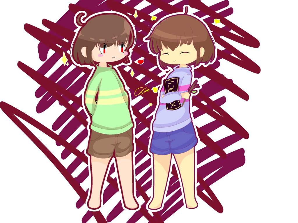 Chara And Frisk Undertale Amino