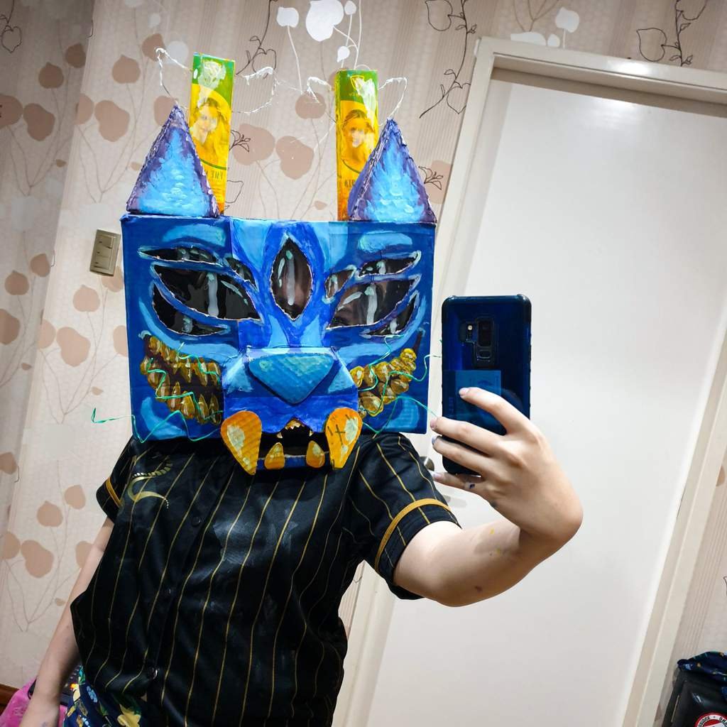 Made A Cardboard Fursuit Head 0 Open For Close up And Progress 