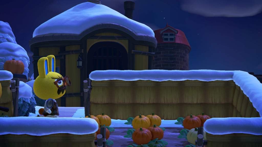 Я поручила ему тыквы, и он справляется 👍 | Animal Crossing [RUS] Amino