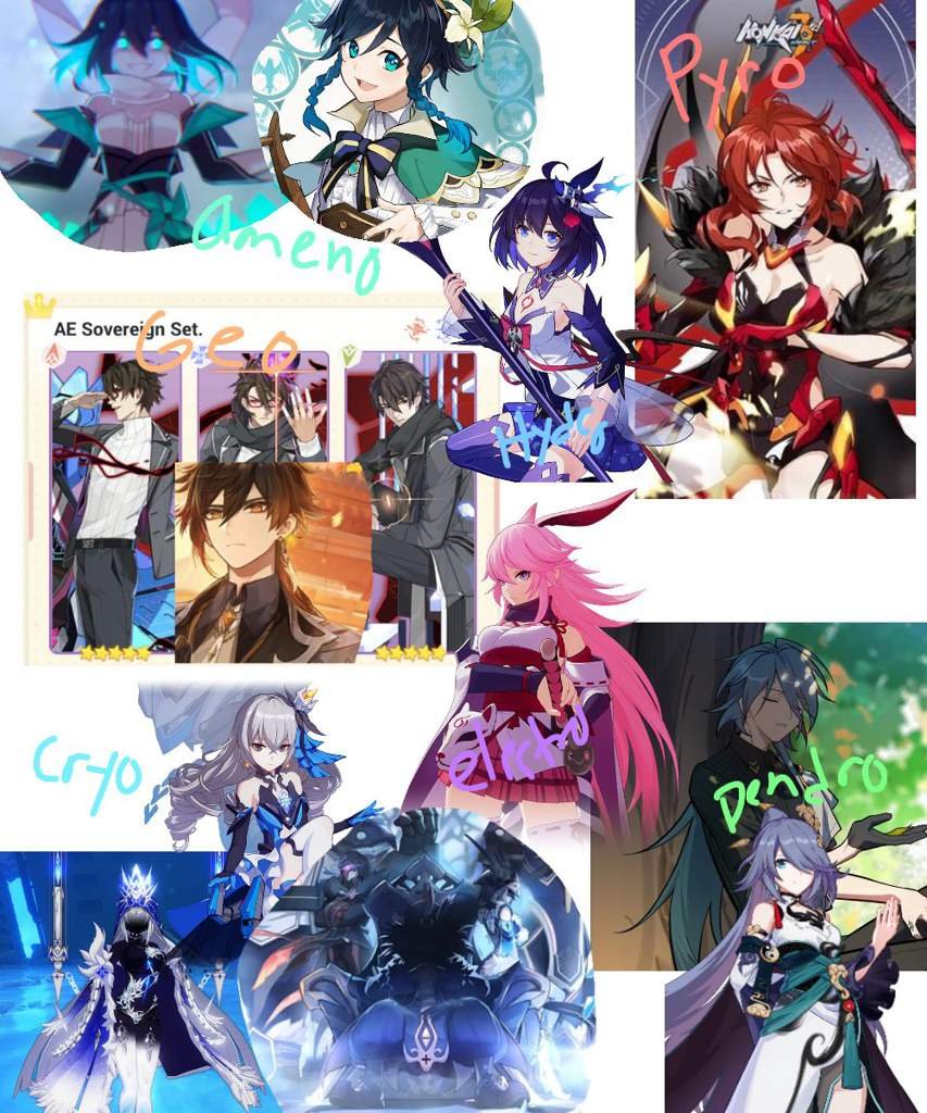 All Archons Based On A Hersccher Genshin Impact Amino