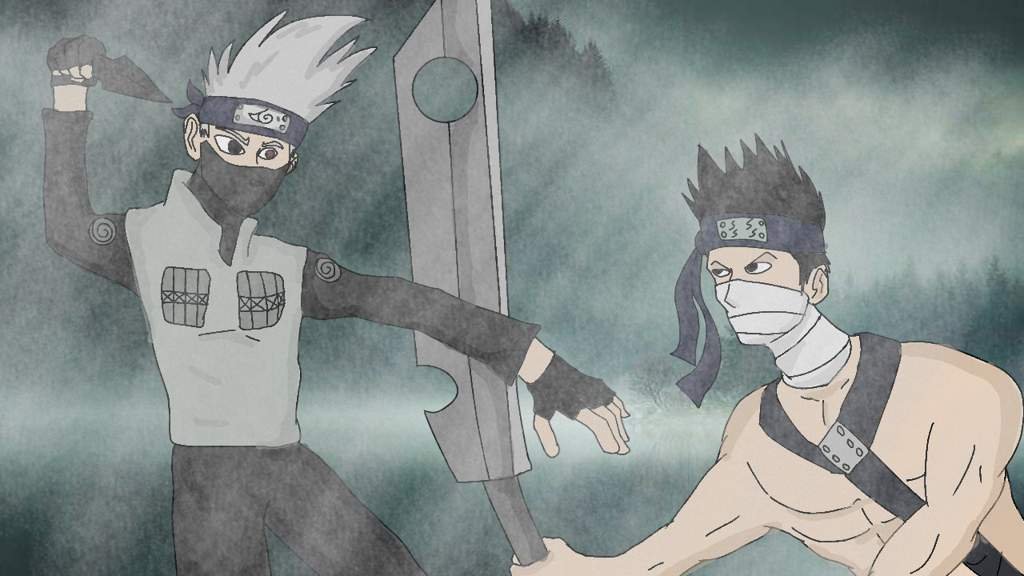 Kakashi Vs Zabuza Anime Amino