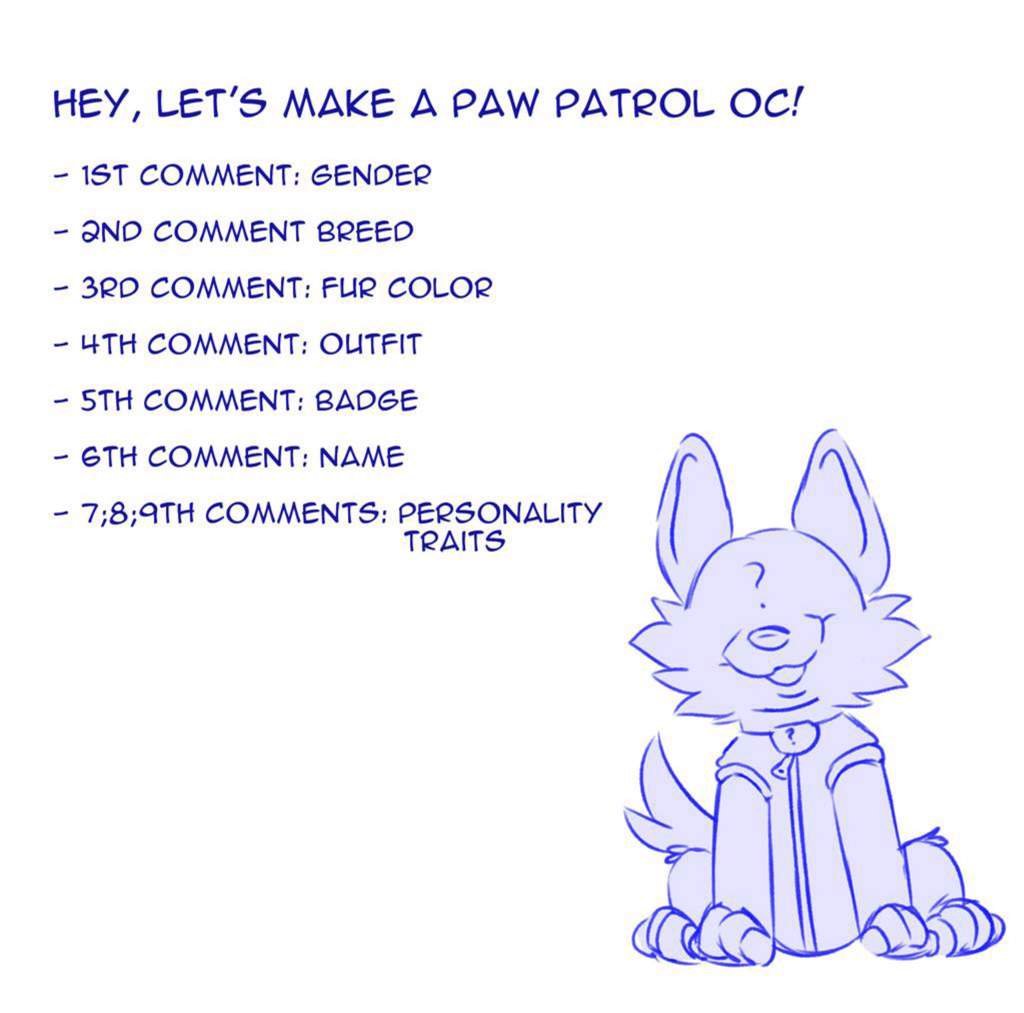 Lets Make A Oc 🐾paw Patrol Amino