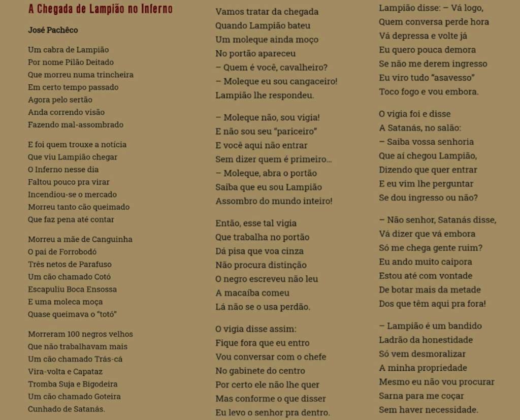 Literatura de Cordel: A Chegada de Lampião no Inferno, de José Pachêco. | LGBT+ 🌈 Amino