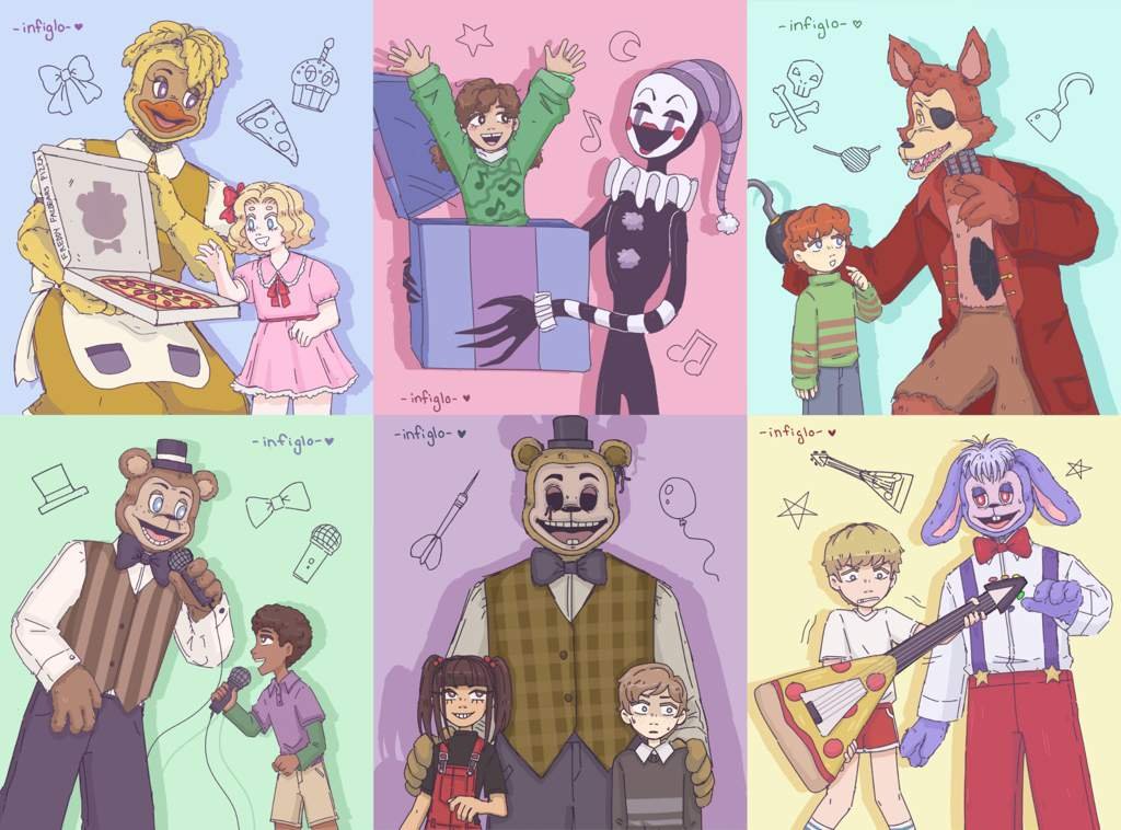 Missing Kids With Their Animatronics Five Nights At Freddy s Amino
