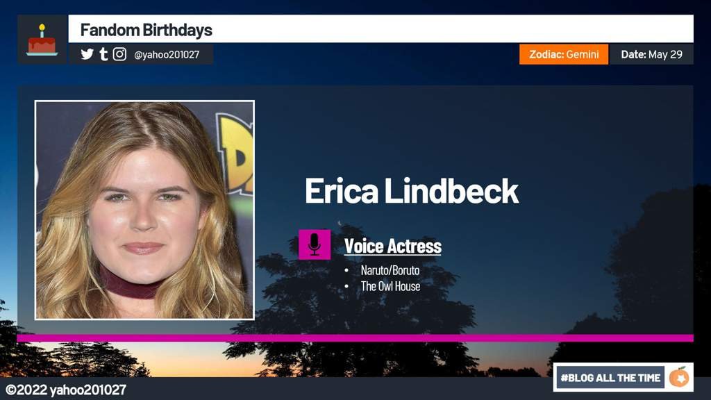 Happy Birthday Erica Lindbeck 2022 Cartoon Amino