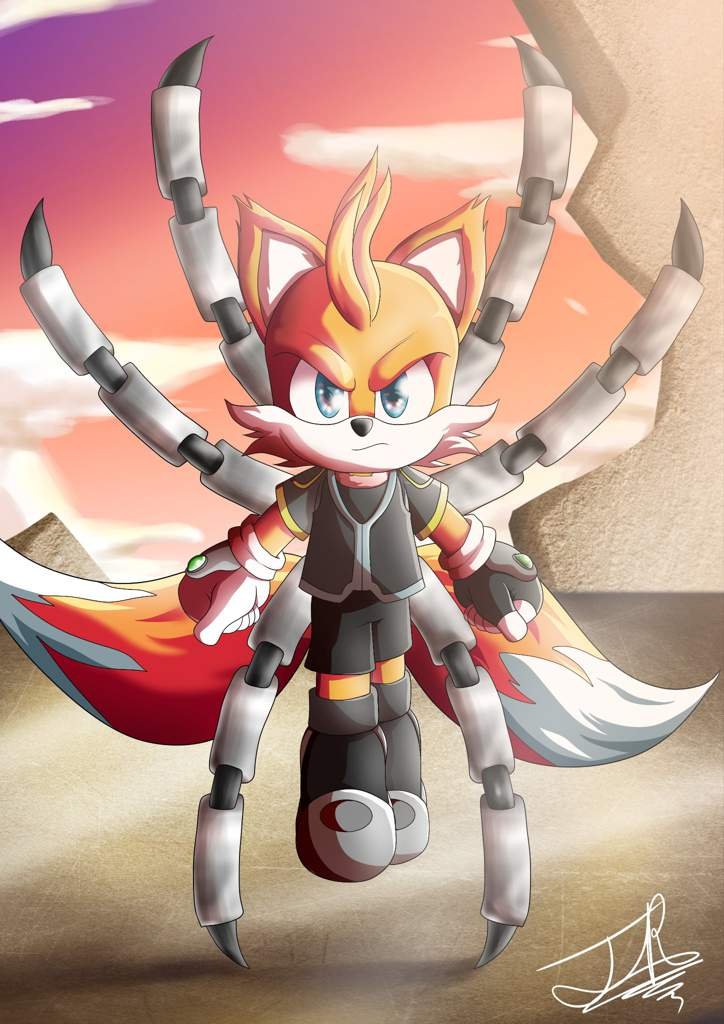 How To Draw Tails Nine Sonic Prime Youtube Vrogue co