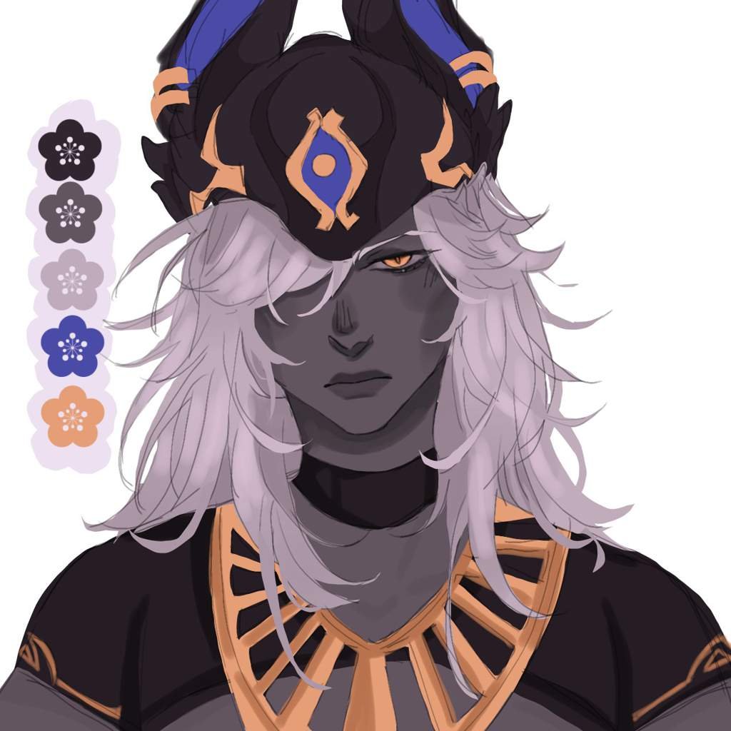 My Darling Cyno Color Pallet Challenge Genshin Impact Amino