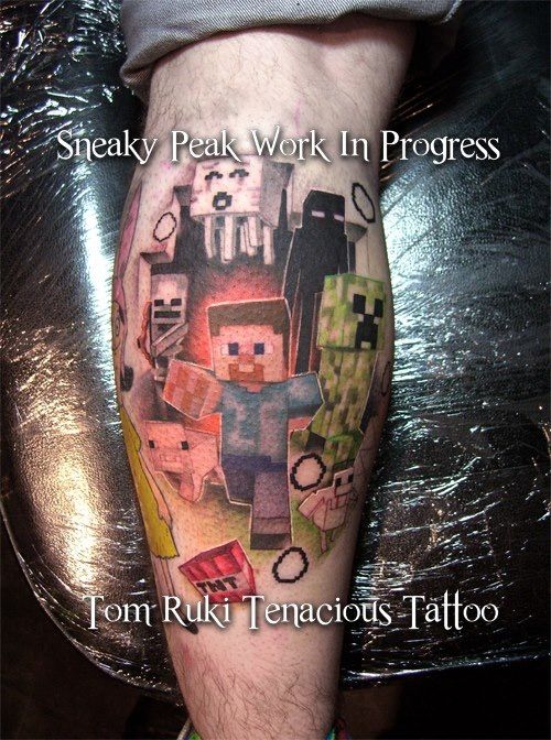 Vote On Your Favorite Minecraft Tattoo Minecraft Amino