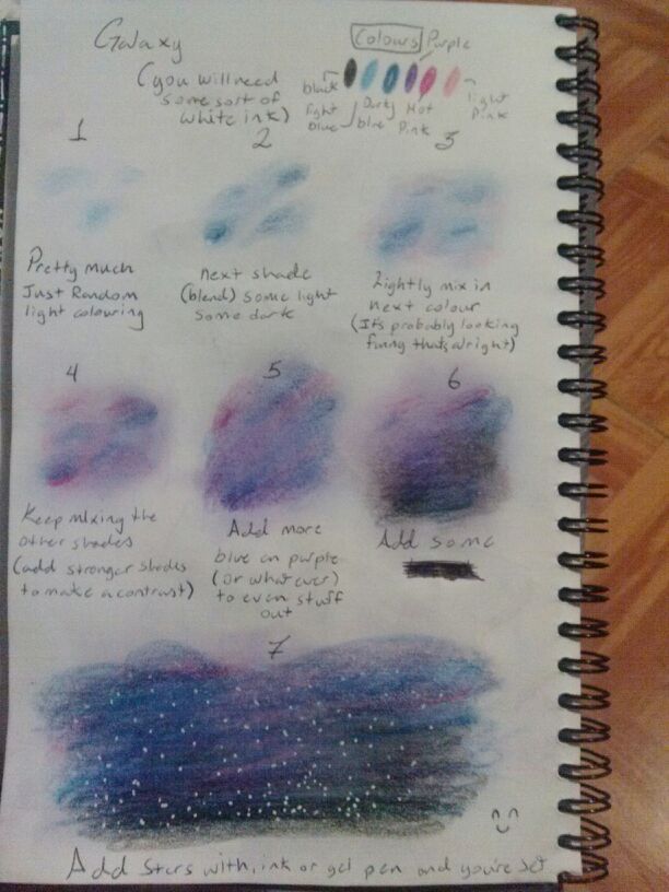 How To Draw A Galaxy With Colored Pencils For Beginners how-to-draw-a-galaxy-with-colored-pencils-for-beginners