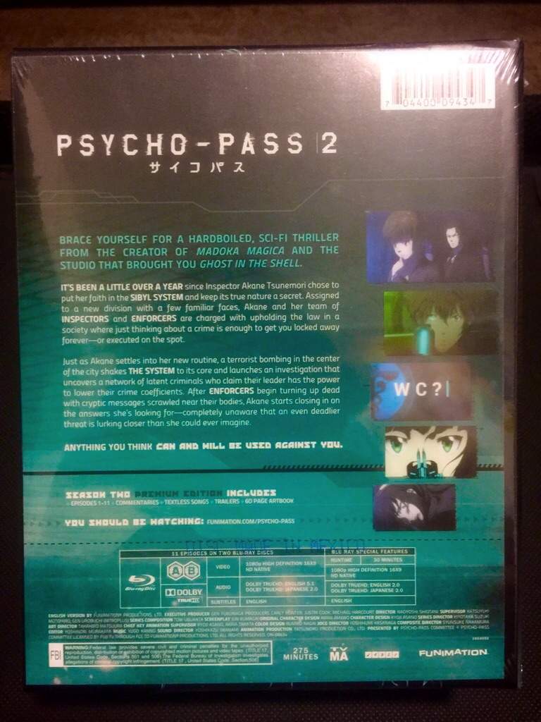 Psycho Pass Season 2 Premium Edition Blu Ray Anime Amino