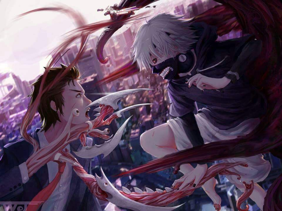 Kanekitokyo Ghoul Vs Sinichi Parasyte •anime• Amino