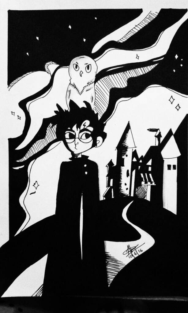 Fanart Harry And Hedwig Harry Potter Amino