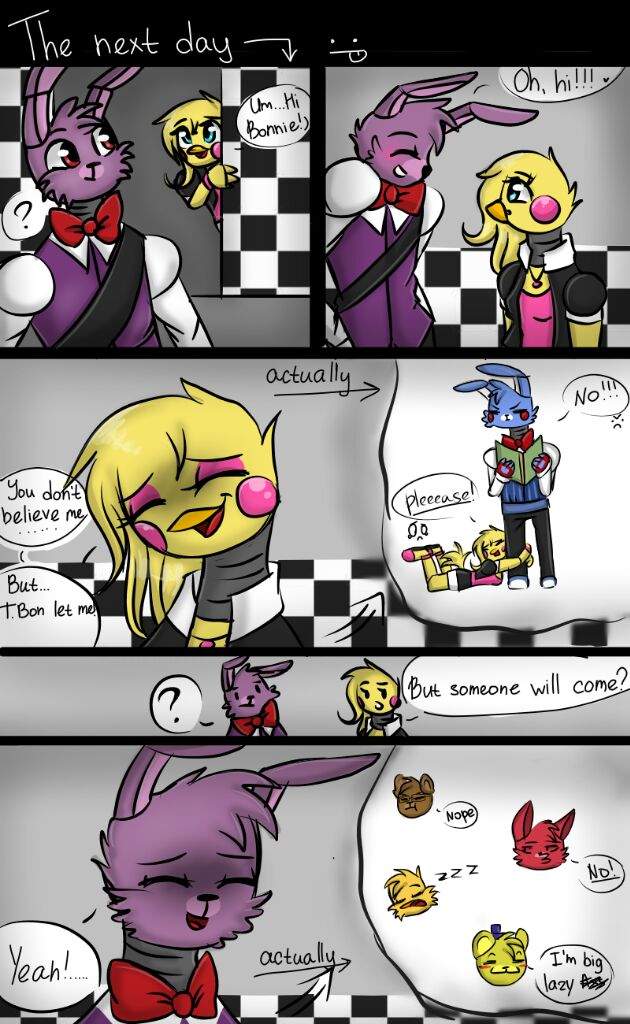Comic De Bonnie X Toy Chica Fnaf Amino Español Amino
