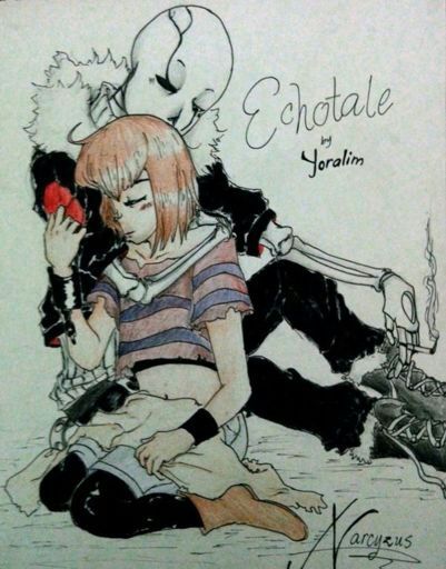 Echo Frisk X Sans Wiki Undertale Amino