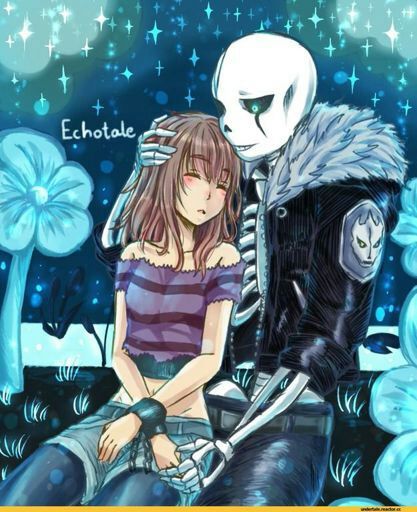 Echo Frisk X Sans Wiki Undertale Amino