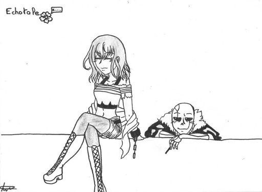 Echo Frisk X Sans Wiki Undertale Amino