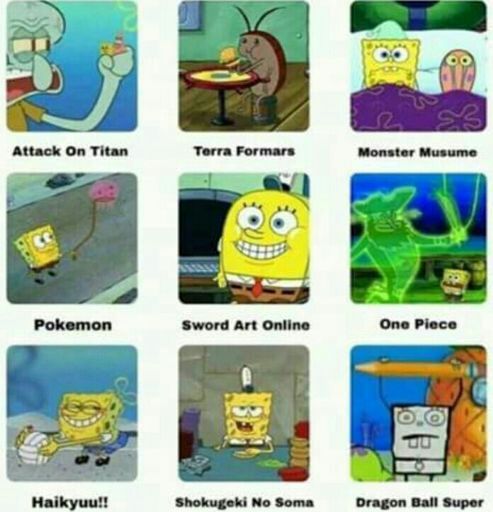 Bob Esponja •anime• Amino
