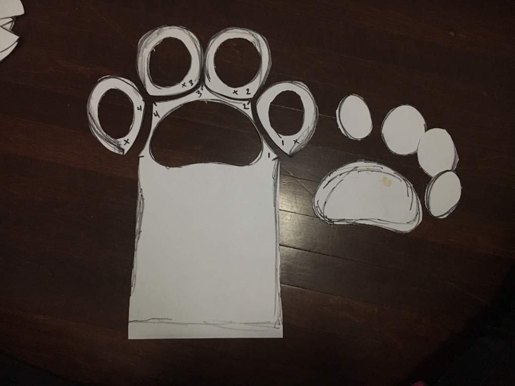 Fursuit Paw Template