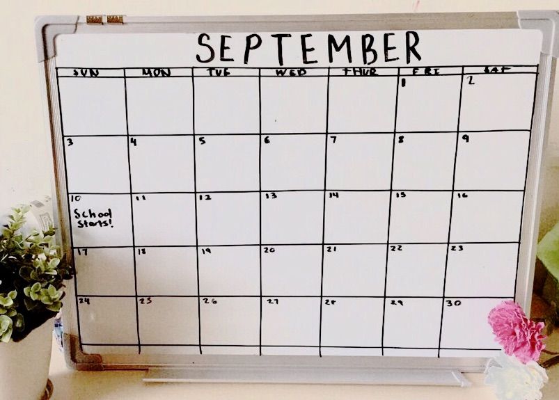 Daily Organization System Magnetic Whiteboard Calendar Pottery Barn 