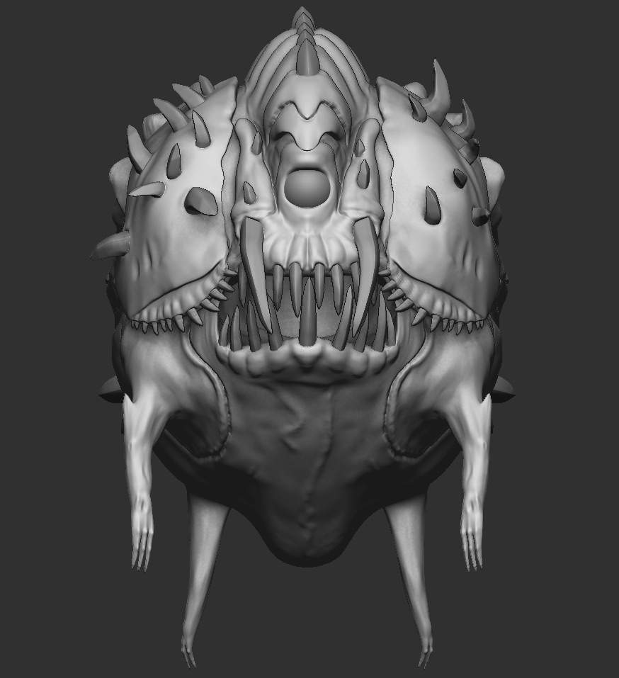 Sculpted Cacodemon Model | Game Development Amino