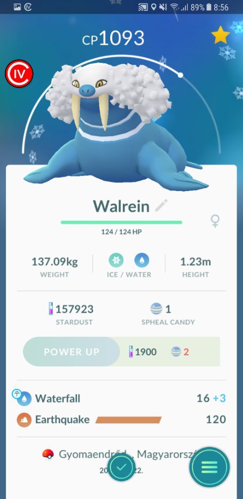 Walrein My First 100 Candy Pokemon😀 Pokemon Go Amino