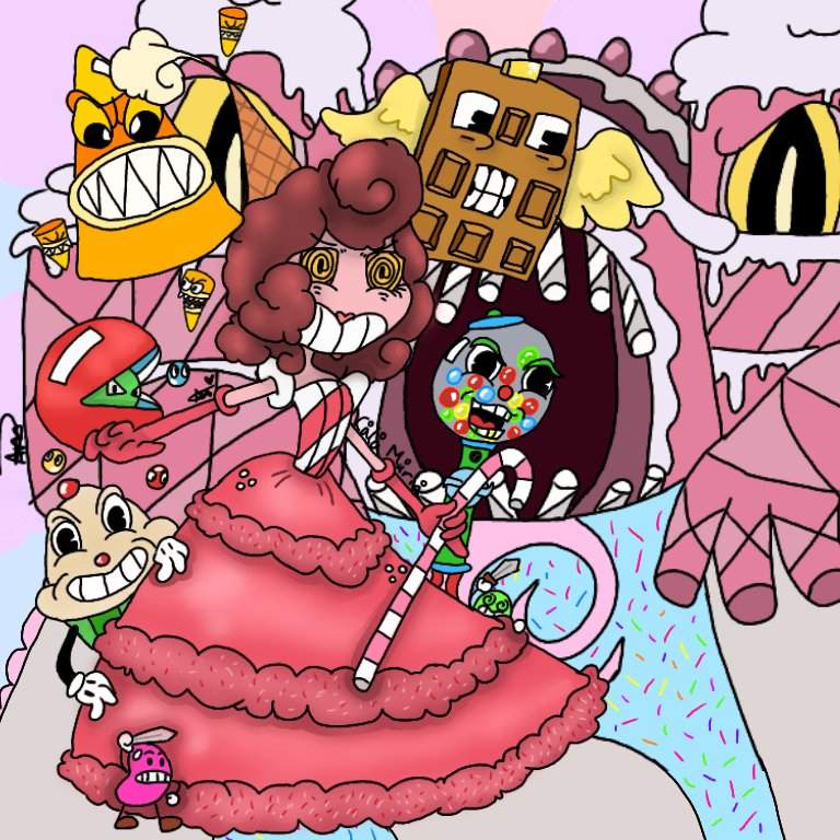 Sugarland Shimmy~ Baroness Von Bon Bon Fanart 💕 Cuphead Official™ Amino