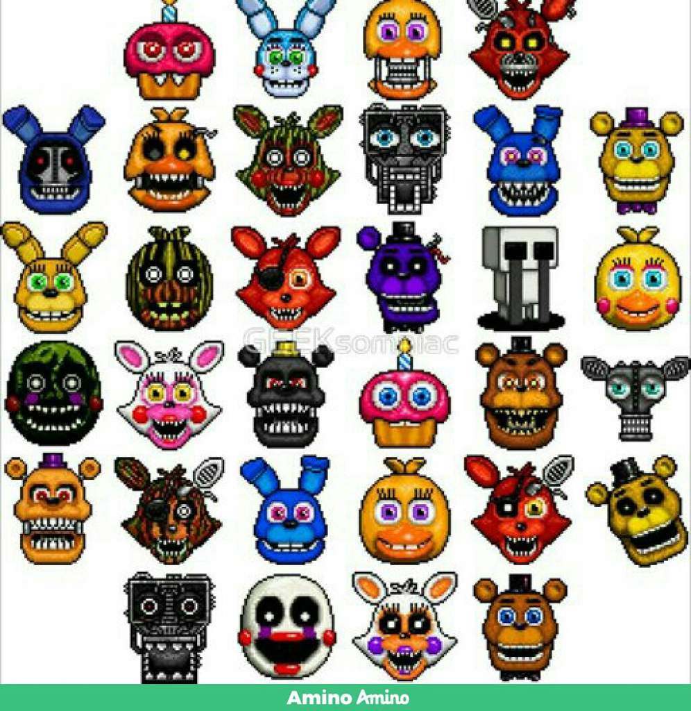 Los Animatronicos Mas Inportantes De El Juguego 7 Fnaf Amino Español Amino