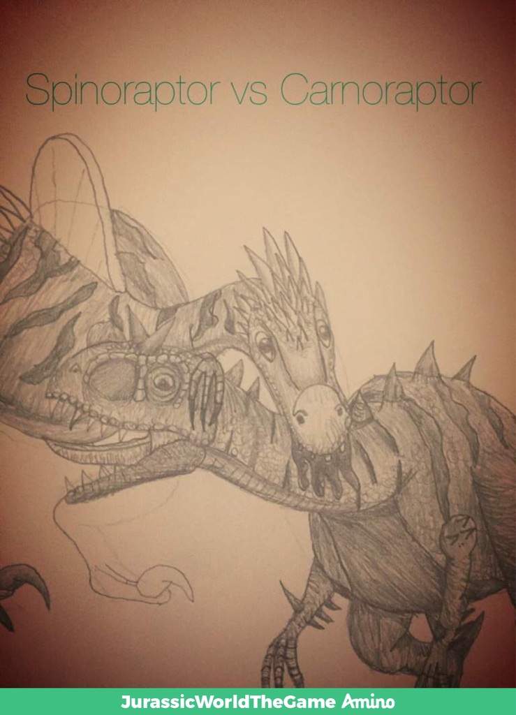 Jurassic World Maxed Lvl 40s Spinoraptor Vs Carnoraptor Jurassic