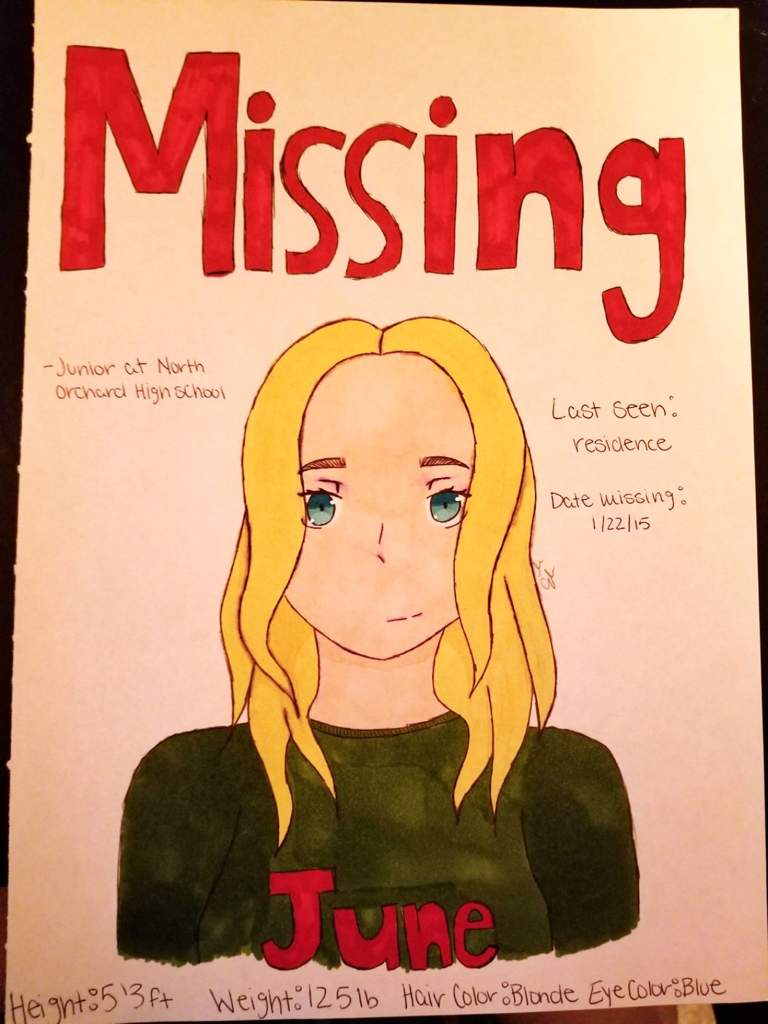 Missing Person Poster Project