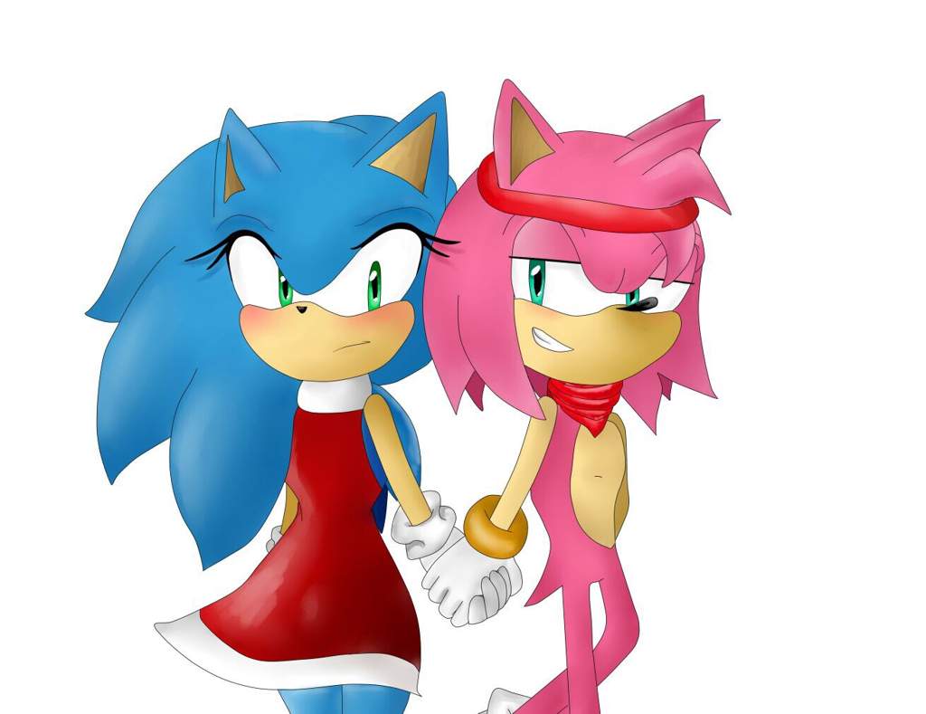 Genderbend Sonic And Amy Sonic The Hedgehog Amino