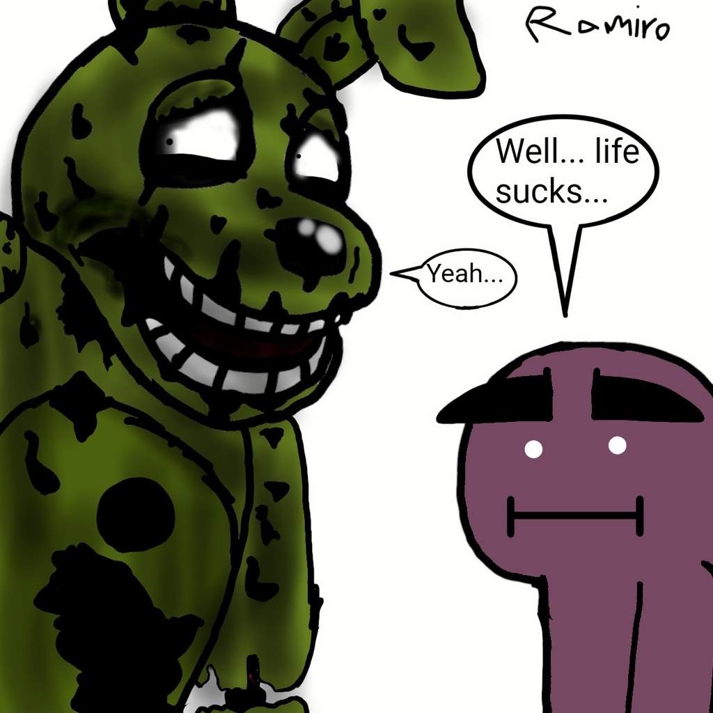 Fnaf World Comic Purpleguy Meets Springtrap Five Nights At Freddys Amino