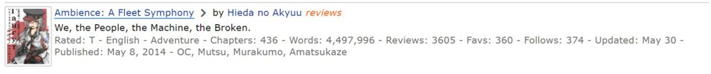 The World s Longest Piece Of Literature Is A Kancolle Fanfic Kantai the-world-s-longest-piece-of-literature-is-a-kancolle-fanfic-kantai